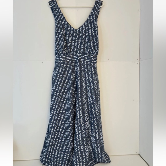 Anthropologie | Dresses | Dip Blue Pattern Dress Blue | Poshmark